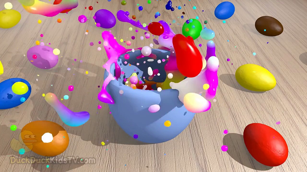 Milk Prank for Children to Learn Colors with 3D Rainbow Eggs & Color ...