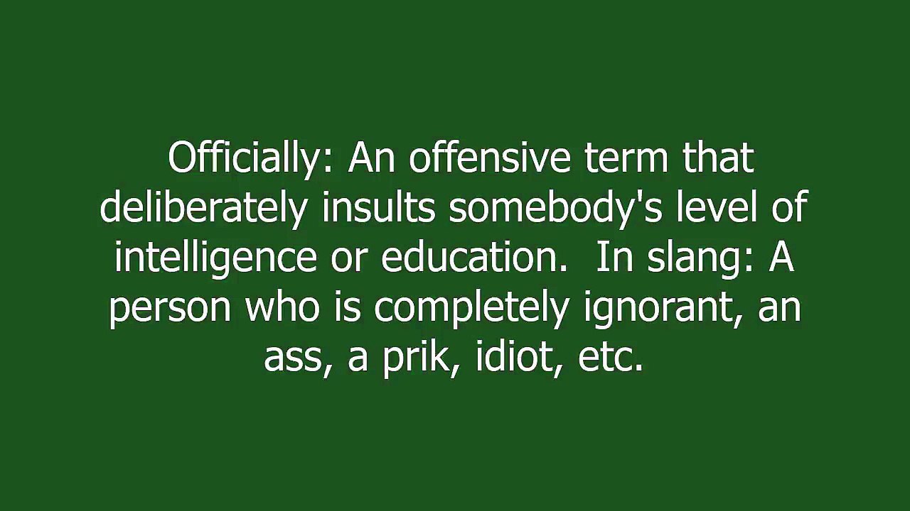 Ignoramus meaning and pronunciation - video Dailymotion