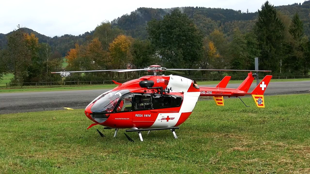 EC 145 REGA GIGANTIC RC SCALE TURBINE MODEL HELICOPTER DEMO FLIGHT / RC ...