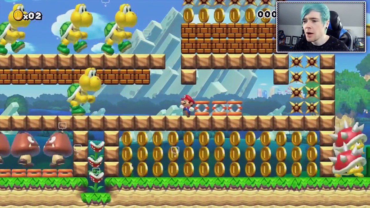 DanTDM Super Mario Maker - AMAZING CROSSY ROAD COURSE!! - video Dailymotion