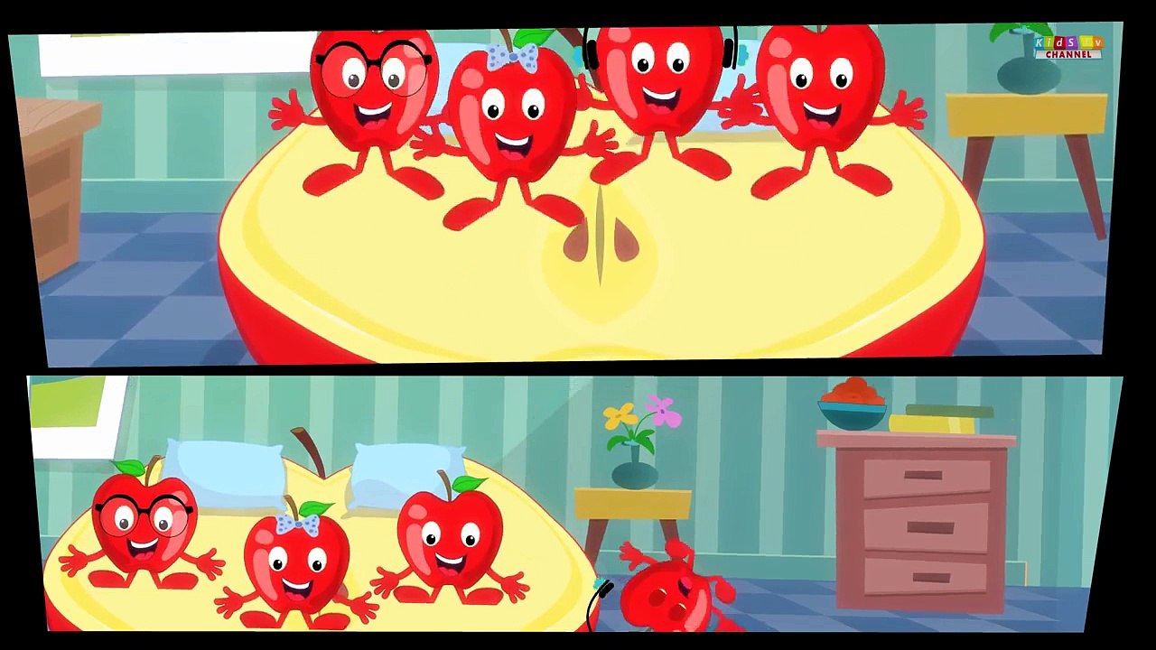 Five Little Apples | Kids Nursery Rhyme | Childrens Song | Video For ...