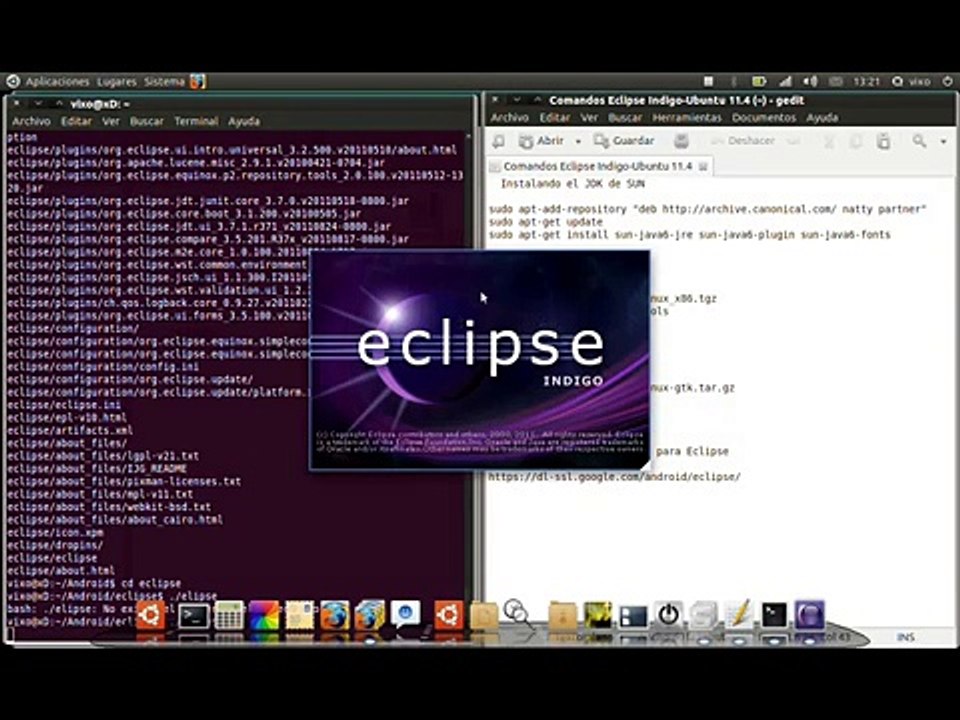 Ubuntu - install Eclipse - video Dailymotion