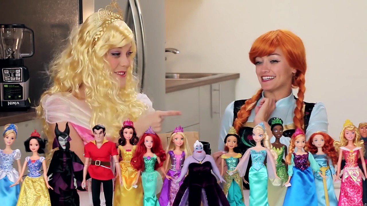 Anna vs Aurora Smoothie Challenge for Kids. DisneyToysFan. - video ...