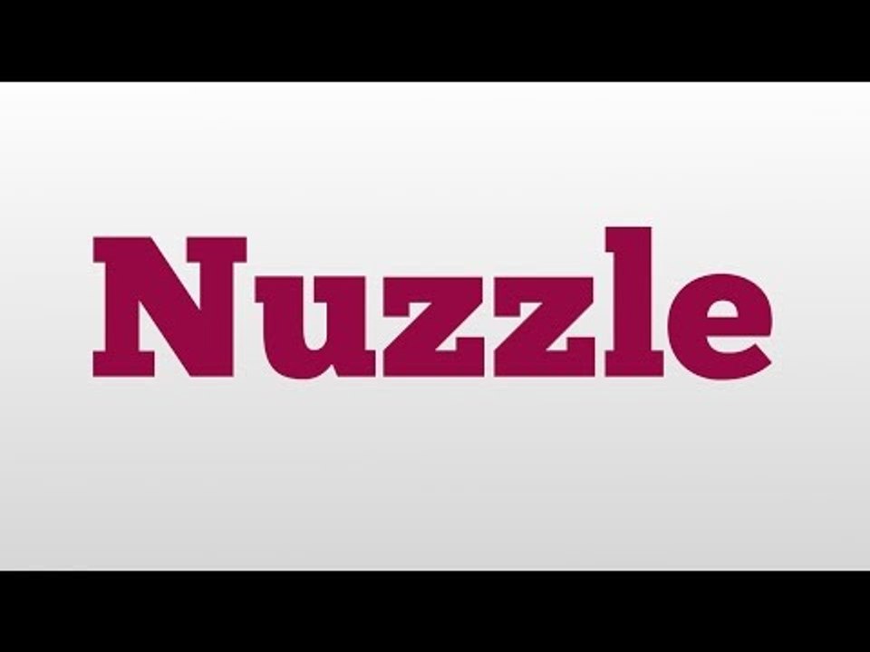 Nuzzle meaning and pronunciation - video Dailymotion