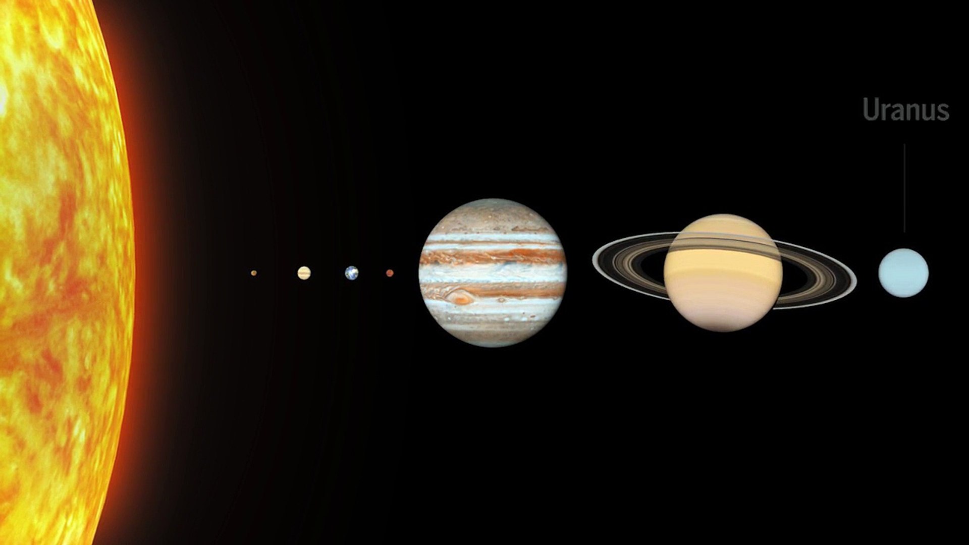 Nine Planets In Their Sizes