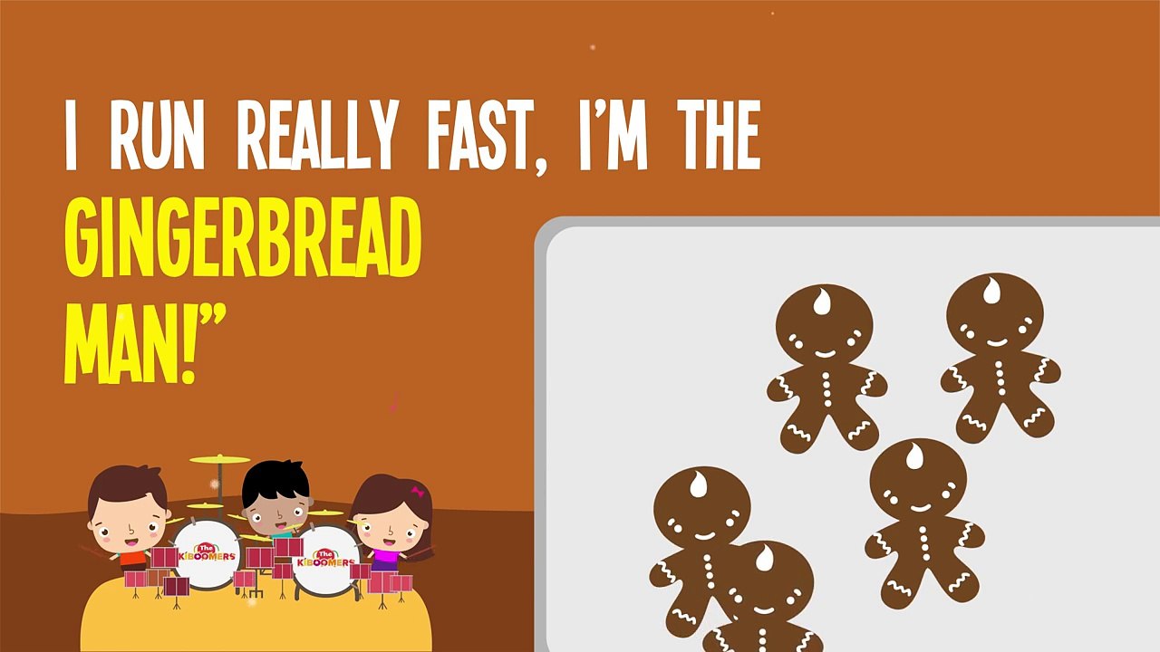Christmas Songs for Kids | Five Little Gingerbread Men Song with Lyrics ...