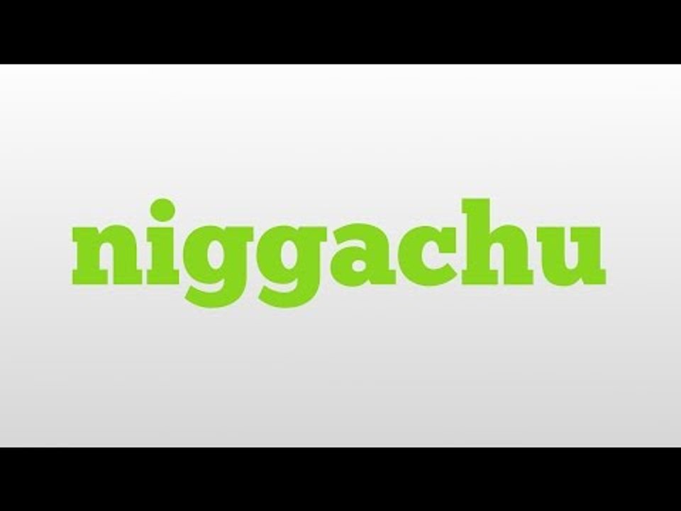 niggachu meaning and pronunciation - video Dailymotion