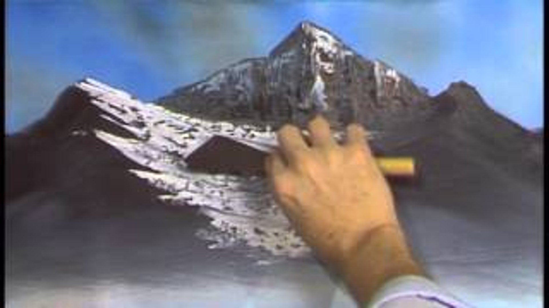 Bob Ross Mountain Painting
