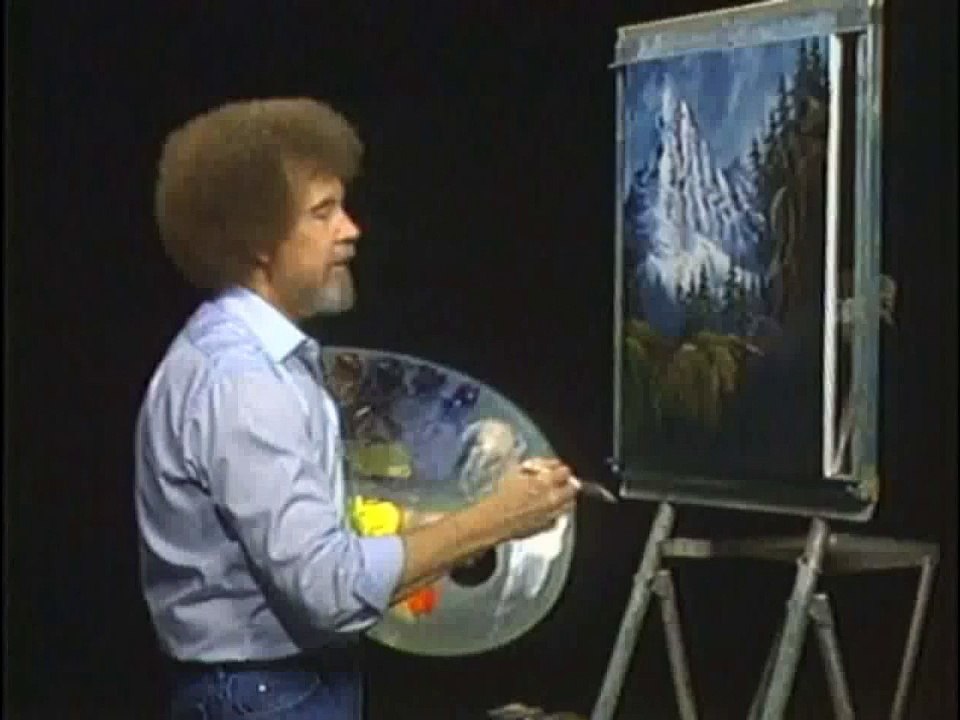 Bob Ross: The Joy of Painting - A Dramatic Mountain Waterfall ...
