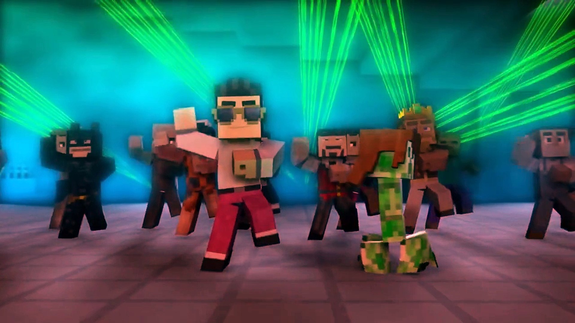 Minecraft Gangnam Style Minecraft Live Gangnam Style | TikTok