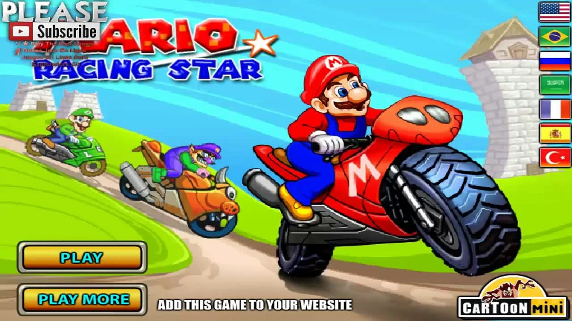 Mario Motorcycle Games Stunt