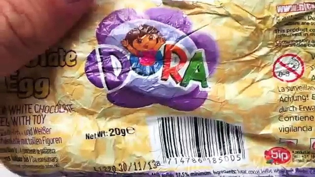 DORA THE EXPLORER Surprise Eggs Unboxing gift Chocolate toy Dora la ...