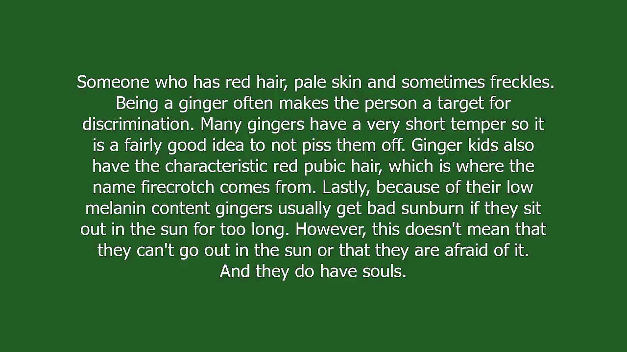 ginger kid meaning and pronunciation - video Dailymotion