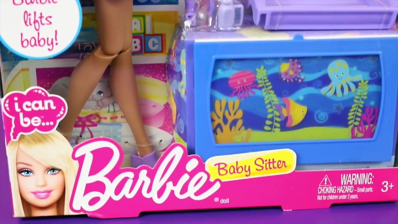 Barbie Baby Sitter Peeing Baby Doll Color Changing Diaper Career Barbie