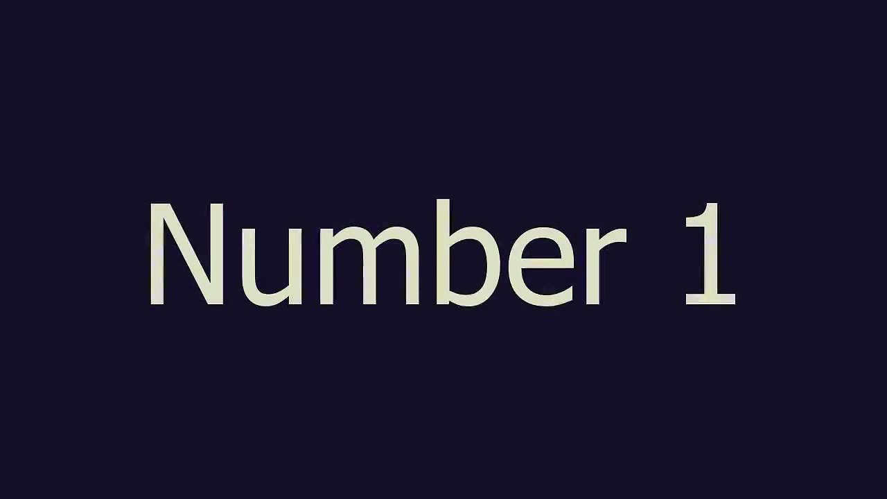 Number 1 meaning and pronunciation - video Dailymotion