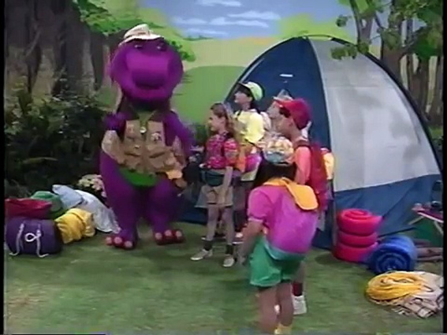Original Barney Campfire Sing Along Vhs 1ea Barney Barneys Campfire