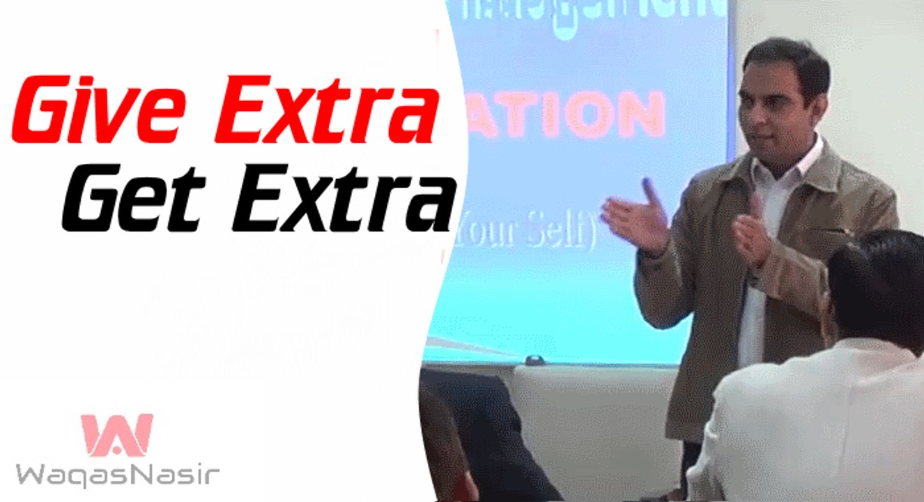 Give Extra Get Extra | Qasim Ali Shah | Urdu/Hindi | WaqasNasir - video ...