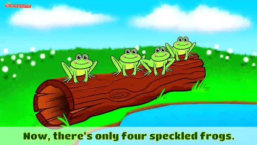 Five Green and Speckled Frogs Counting Songs for Children Kids songs by ...