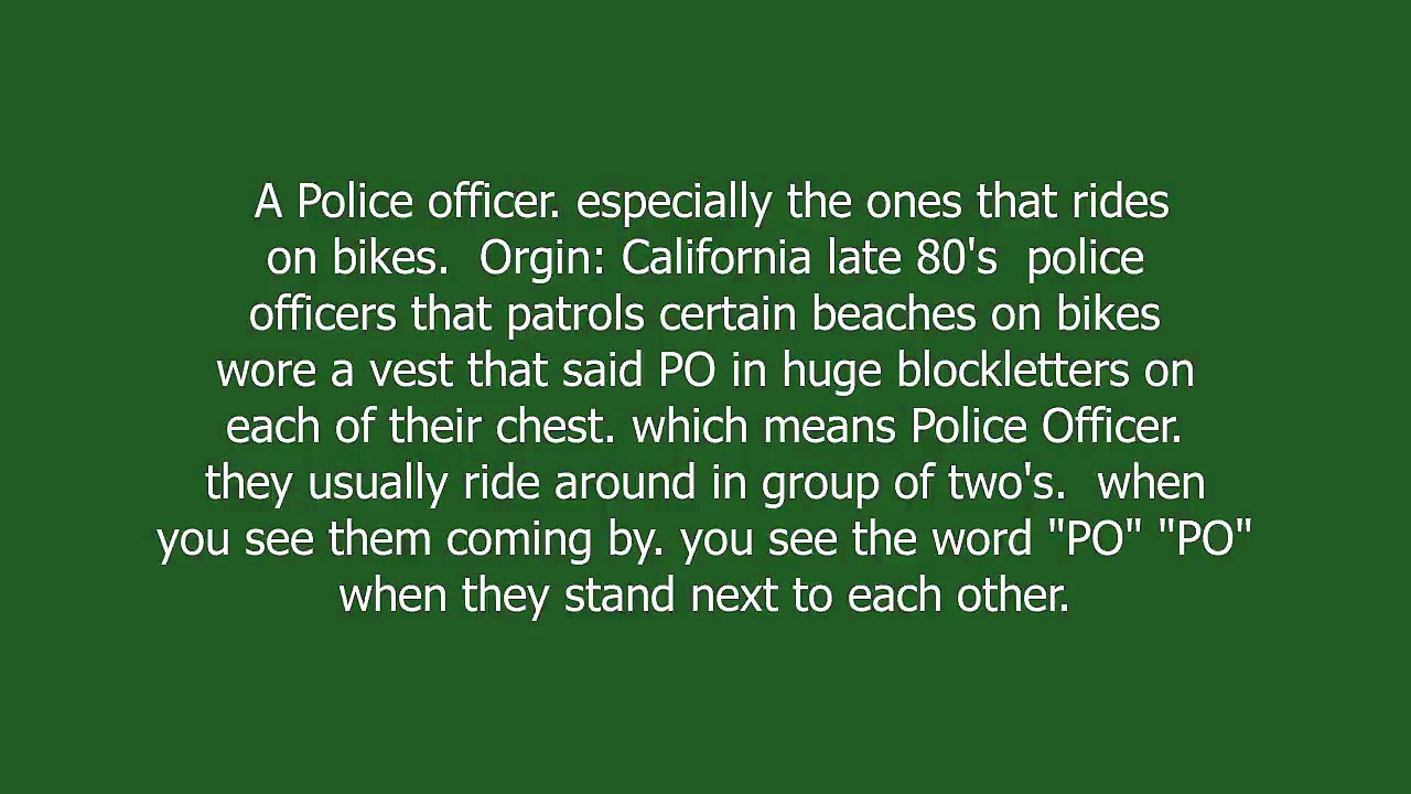 POPO meaning and pronunciation - video Dailymotion