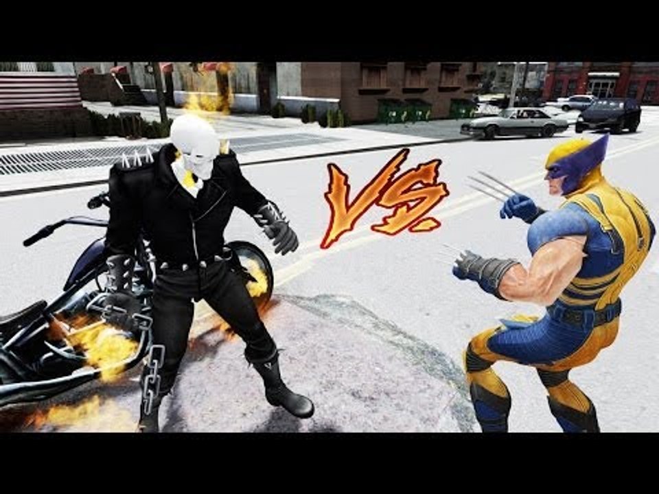 GHOST RIDER VS WOLVERINE - EPIC BATTLE - GTA IV - video Dailymotion