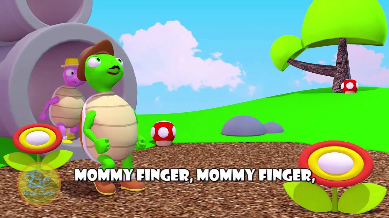 Turtle 3D Finger Family | Nursery Rhymes | 3D Animation In HD From ...