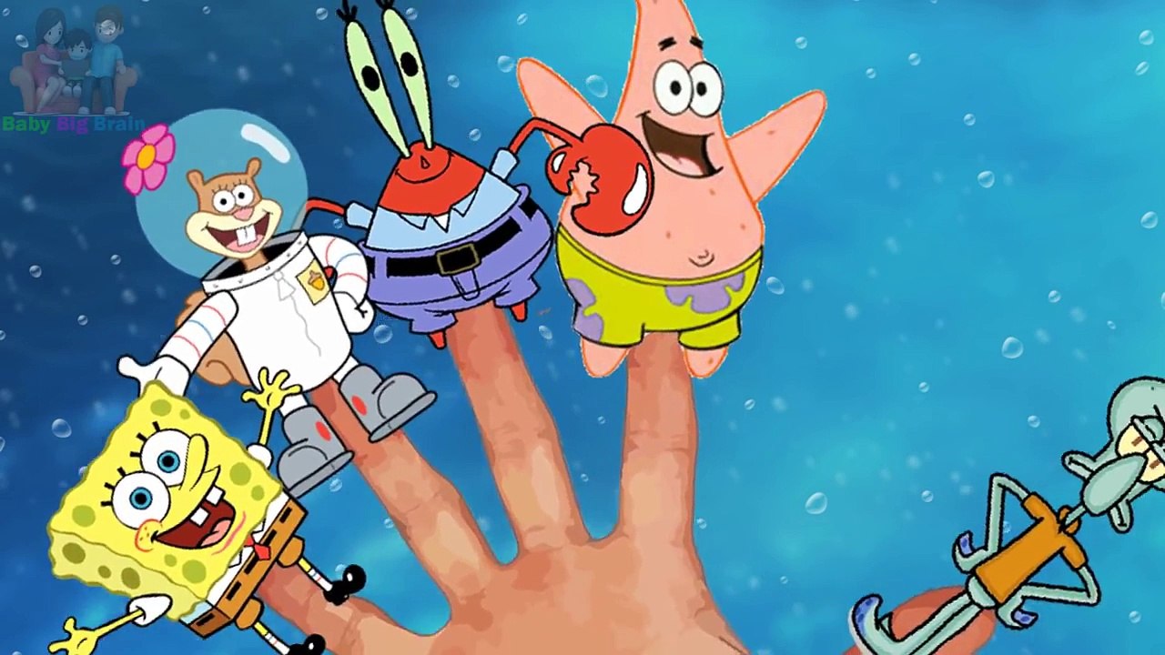 Finger Family | Play Doh Spongebob Squarepants Finger Family Nursery ...