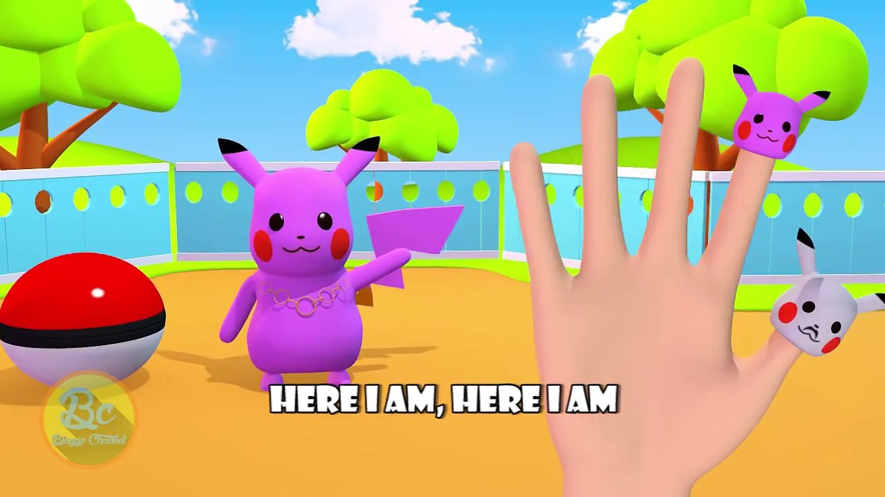 Pokemon Pikachu Finger Family | Nursery Rhymes | 3D Animation In HD ...