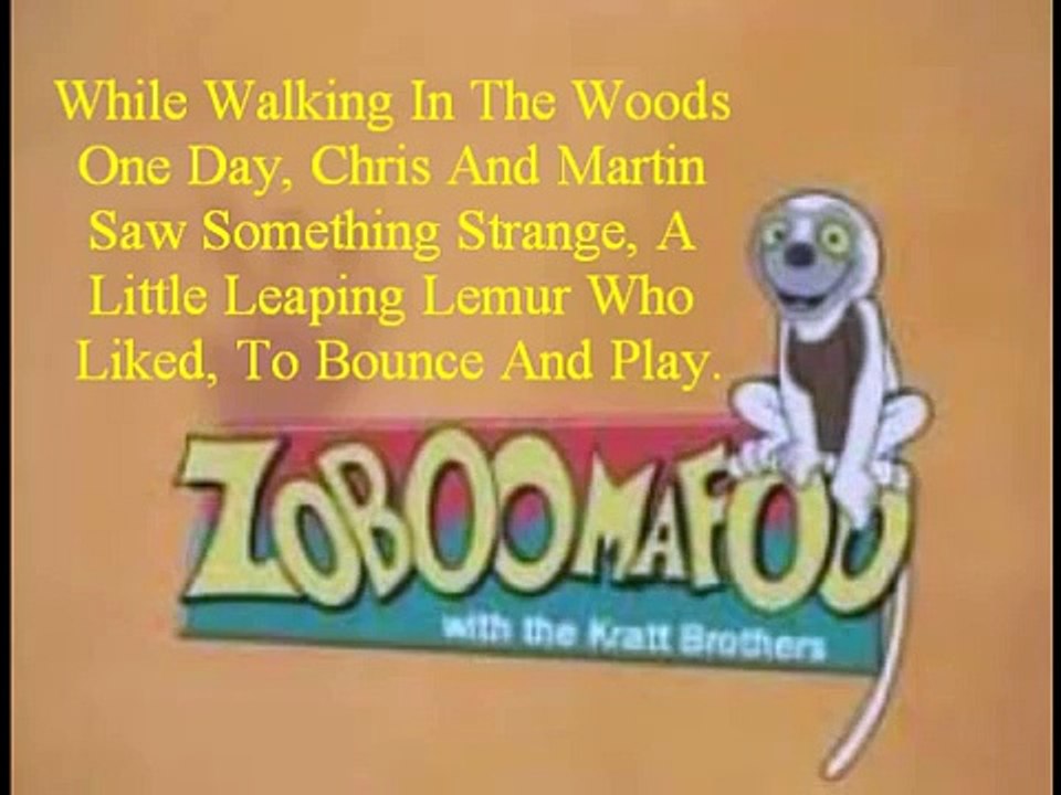 PBS Kids, Zoboomafoo Theme Song Lyrics - video Dailymotion