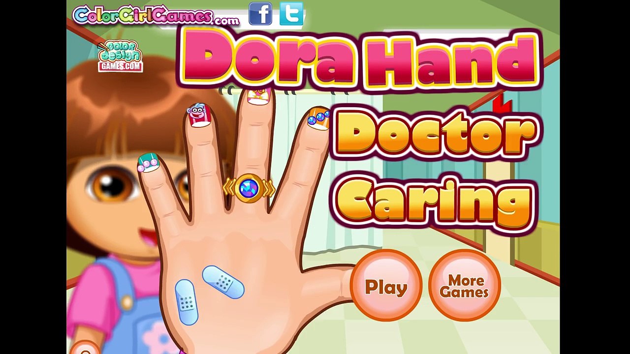 Dora Hand Doctor Baby Caring | Dora The Explorer | Dora Baby Games ...