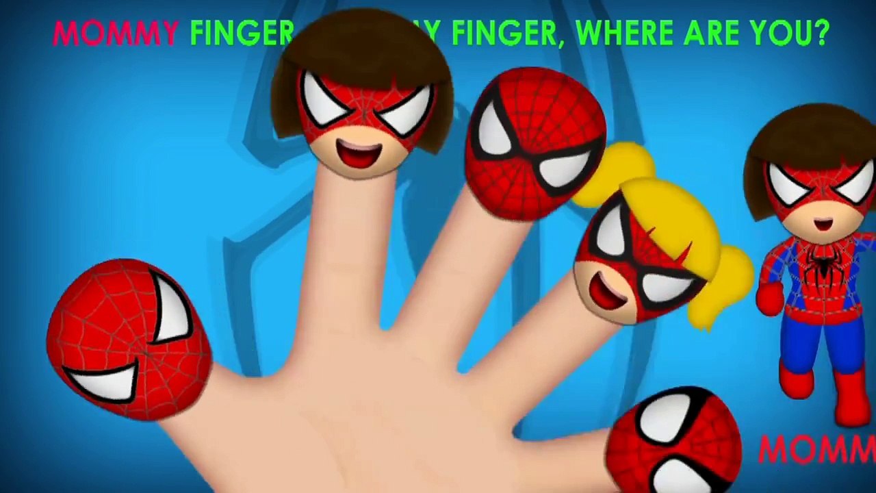 Spiderman Finger Family Nursery Rhymes Lyrics – Видео Dailymotion