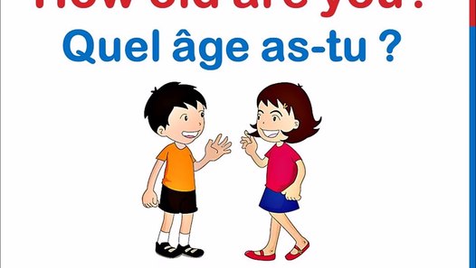 Cours danglais 11 - QUEL ÂGE AS-TU en anglais Dialogue Conversation ...