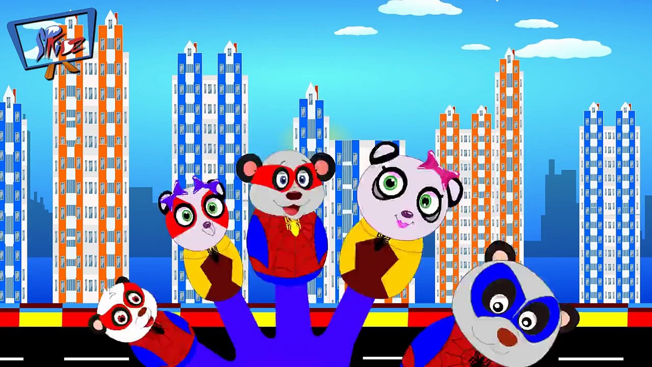 Panda Spiderman new super hero finger family – Видео Dailymotion