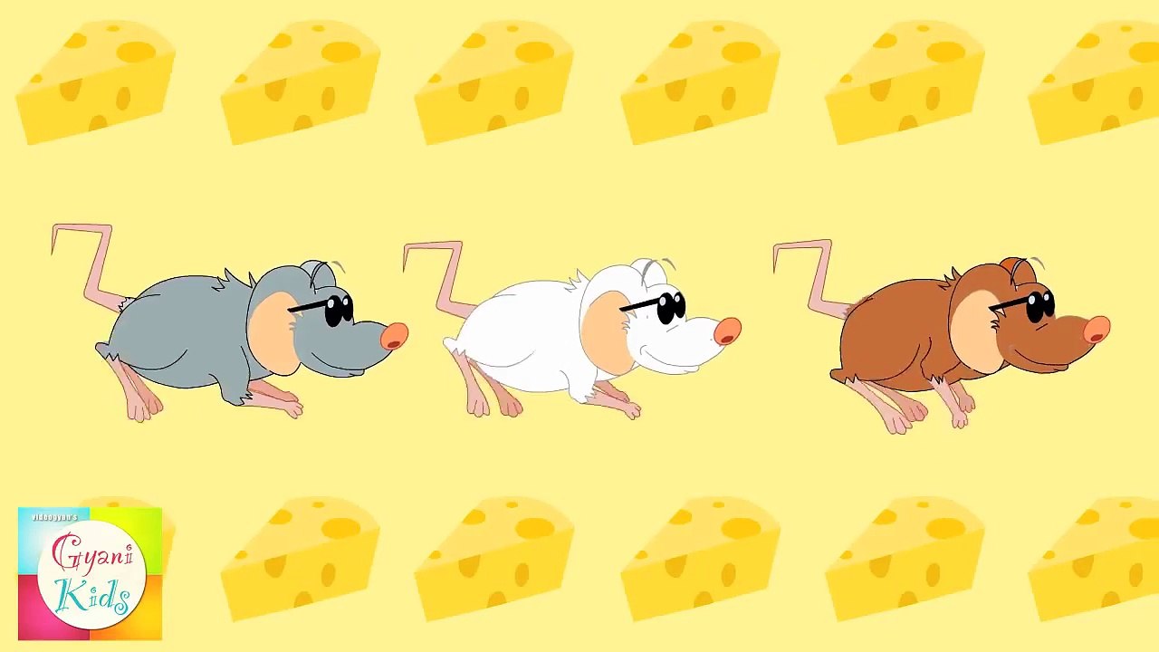 Three Blind Mice Nursery Rhyme Cartoon Animation Song For Children ...