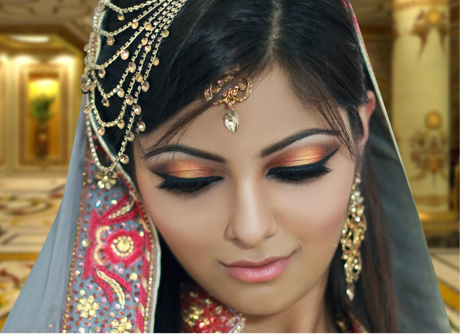 Bridal Makeup Brown Eyes Pakistani