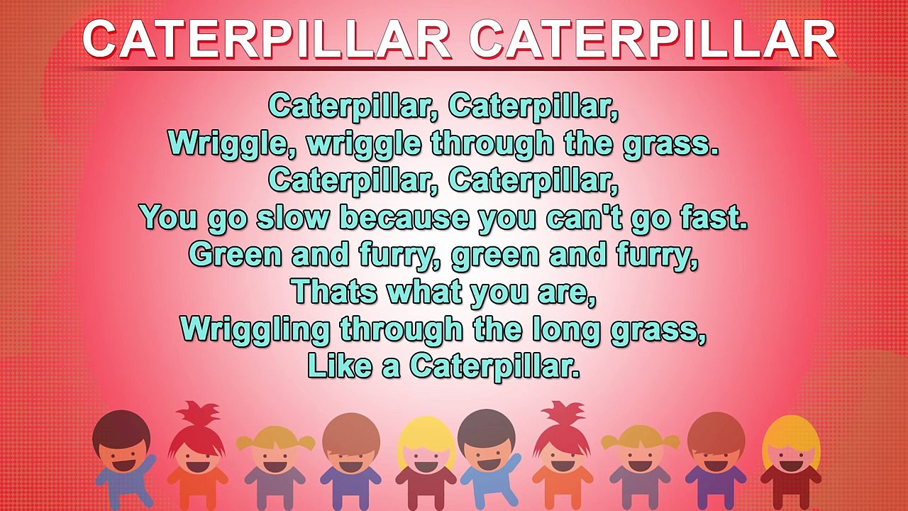 Caterpillar Caterpillar | Kids Poem English | Nursery Rhymes Songs With ...