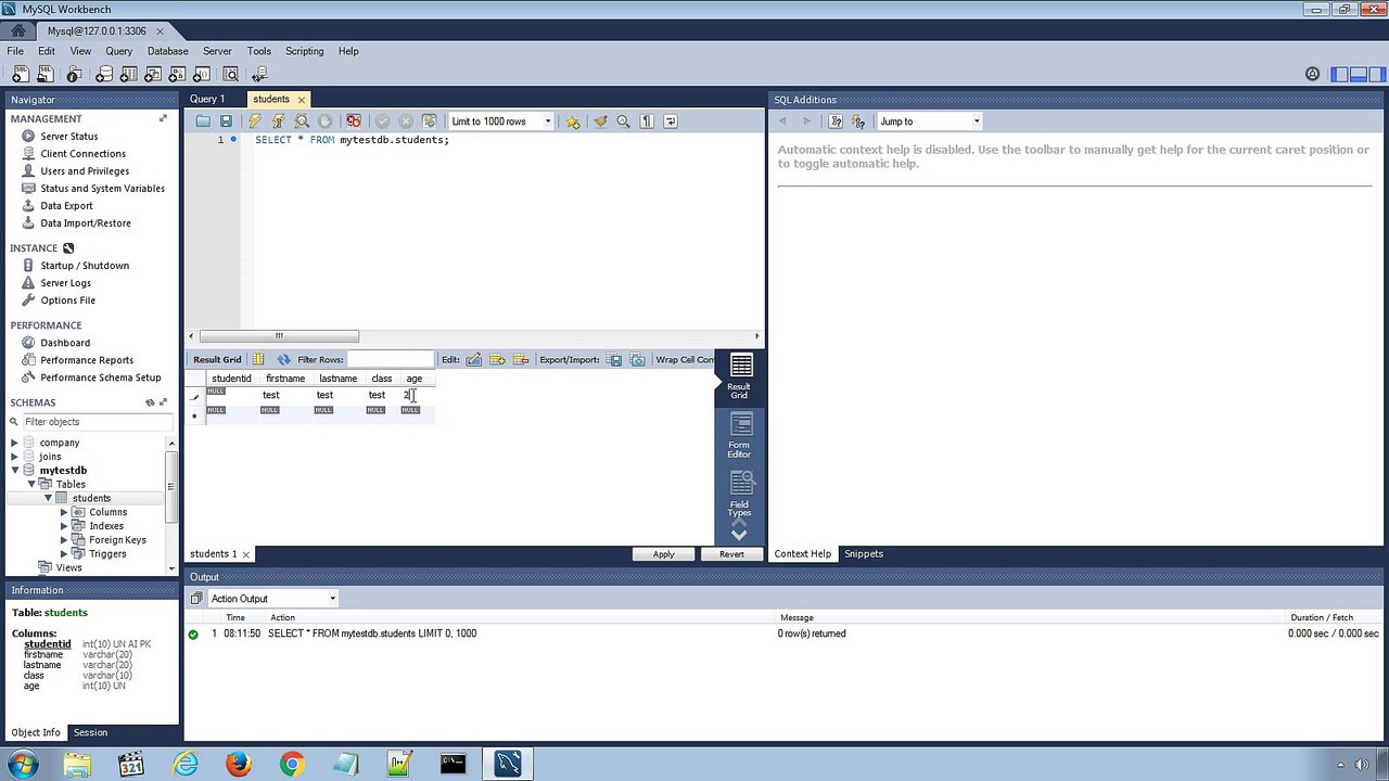 MySQL Workbench Insert, Read, Update, Delete Data Rows - video Dailymotion