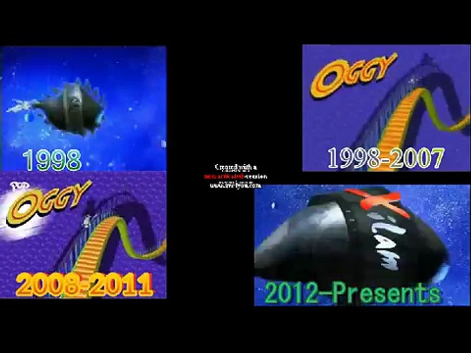 Oggy And The Cockroaches Theme song animation through the years 1998 ...