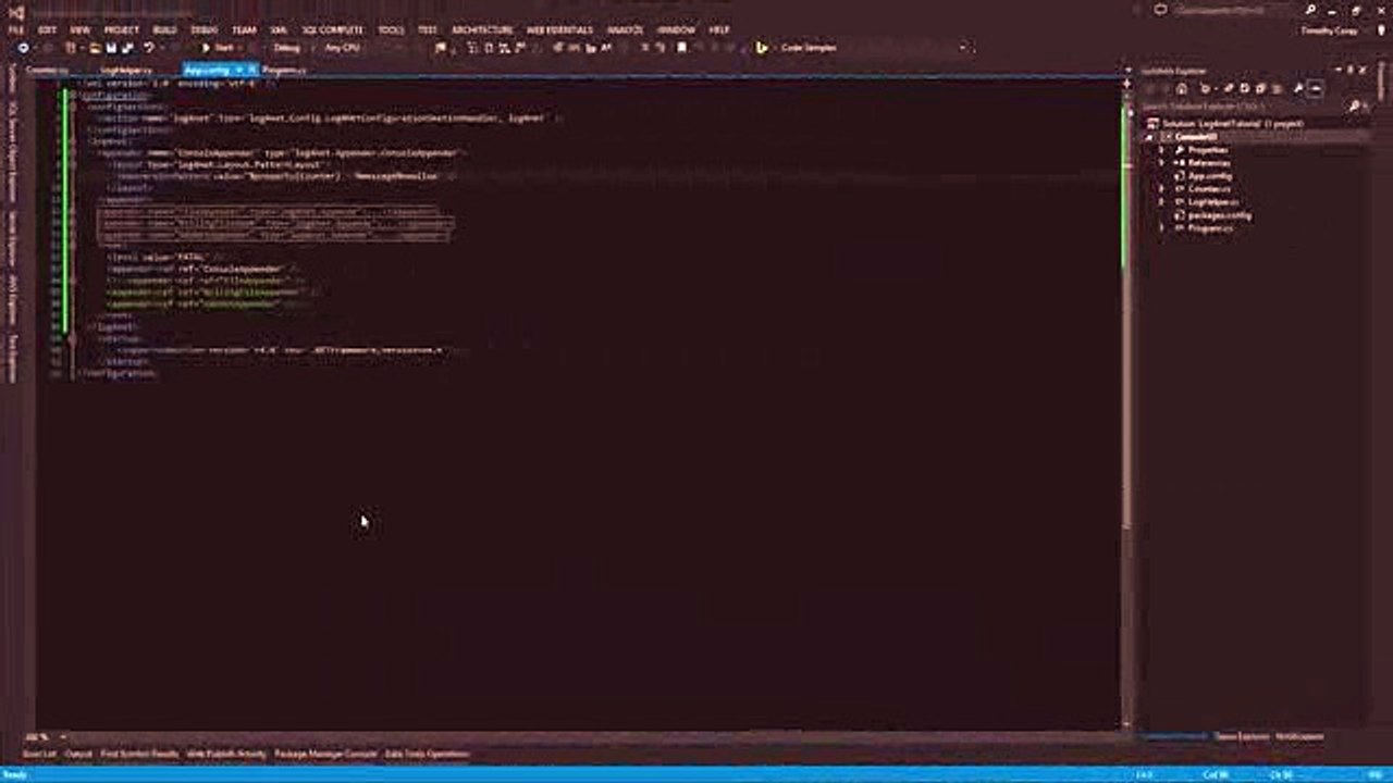 The log4net Tutorial Logging _clip16 - video Dailymotion