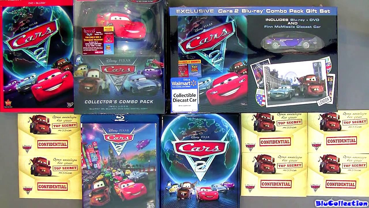 Blue Metallic Finn McMissile from Walmart CARS 2 Light-up globe blu-ray ...