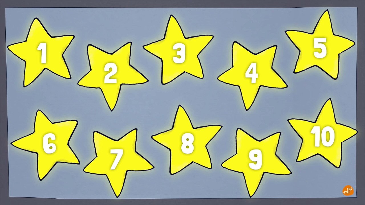 Counting Stars - 1 to 10 Numbers and Counting Video for Kids ...