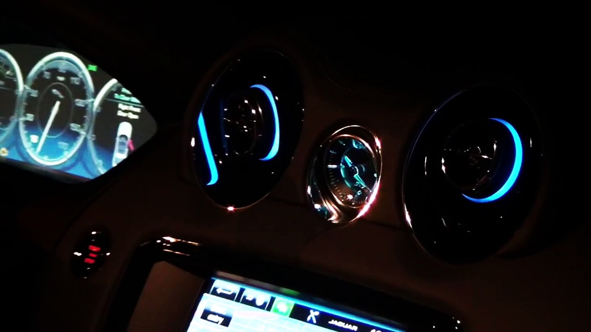 Jaguar Xf Interior At Night