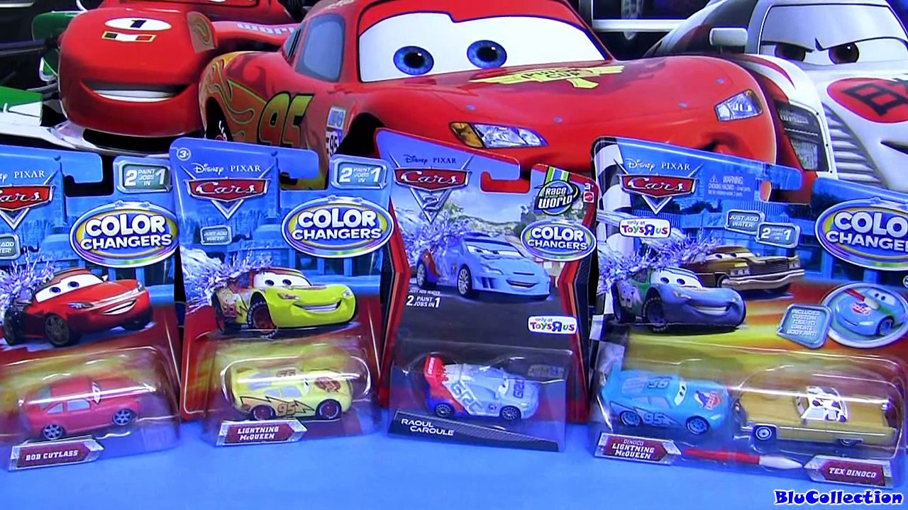 5 Color Changers Cars 2 Raoul Caroule Rusteze Mcqueen Dinoco Bob ...