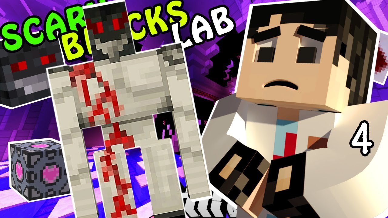 BOSS FIGHT TIME!! Minecraft SCARY BLOCKS Part 4 THE END NikNikamTV ...
