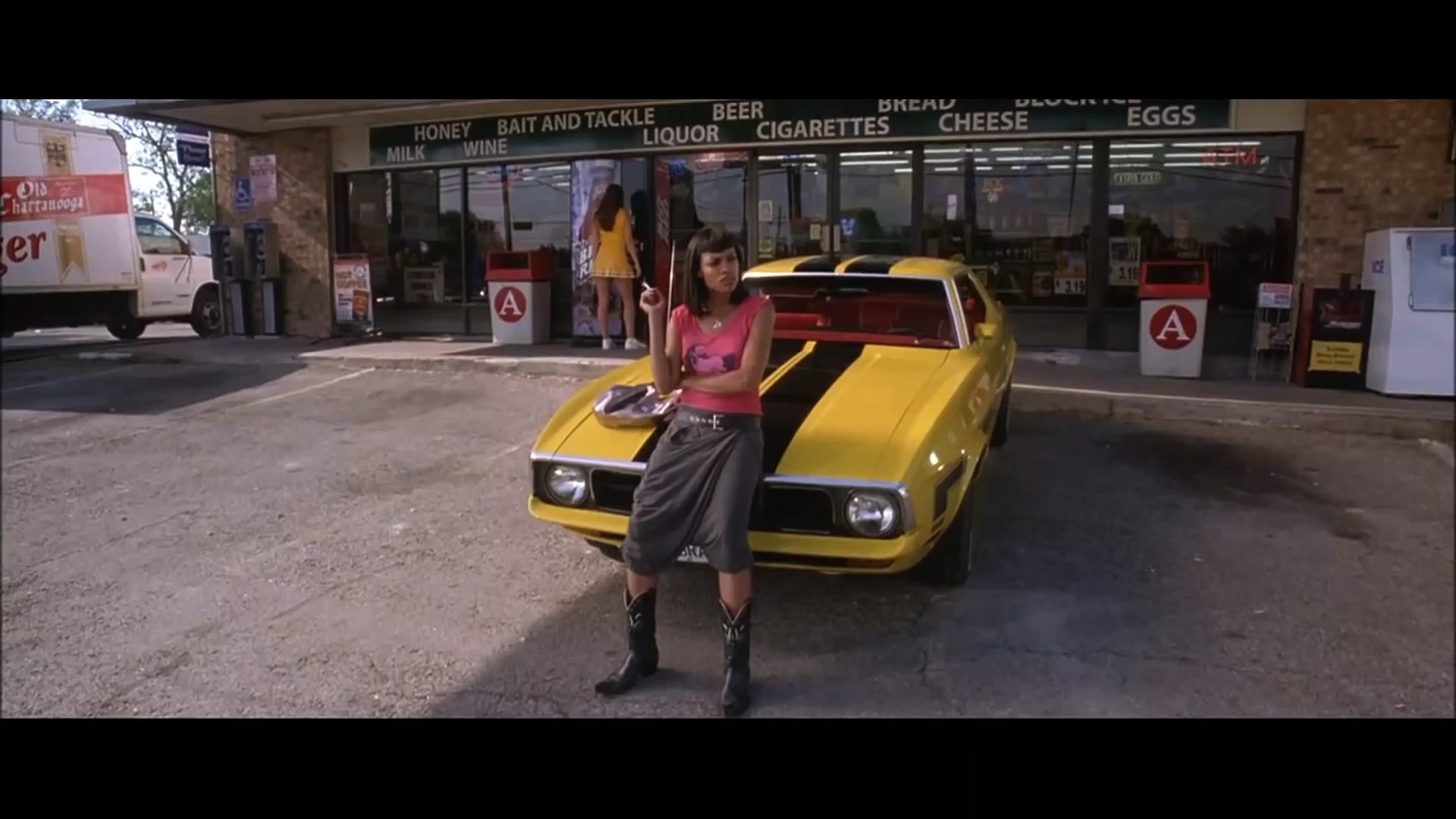 Mary Elizabeth Winstead Death Proof Scene