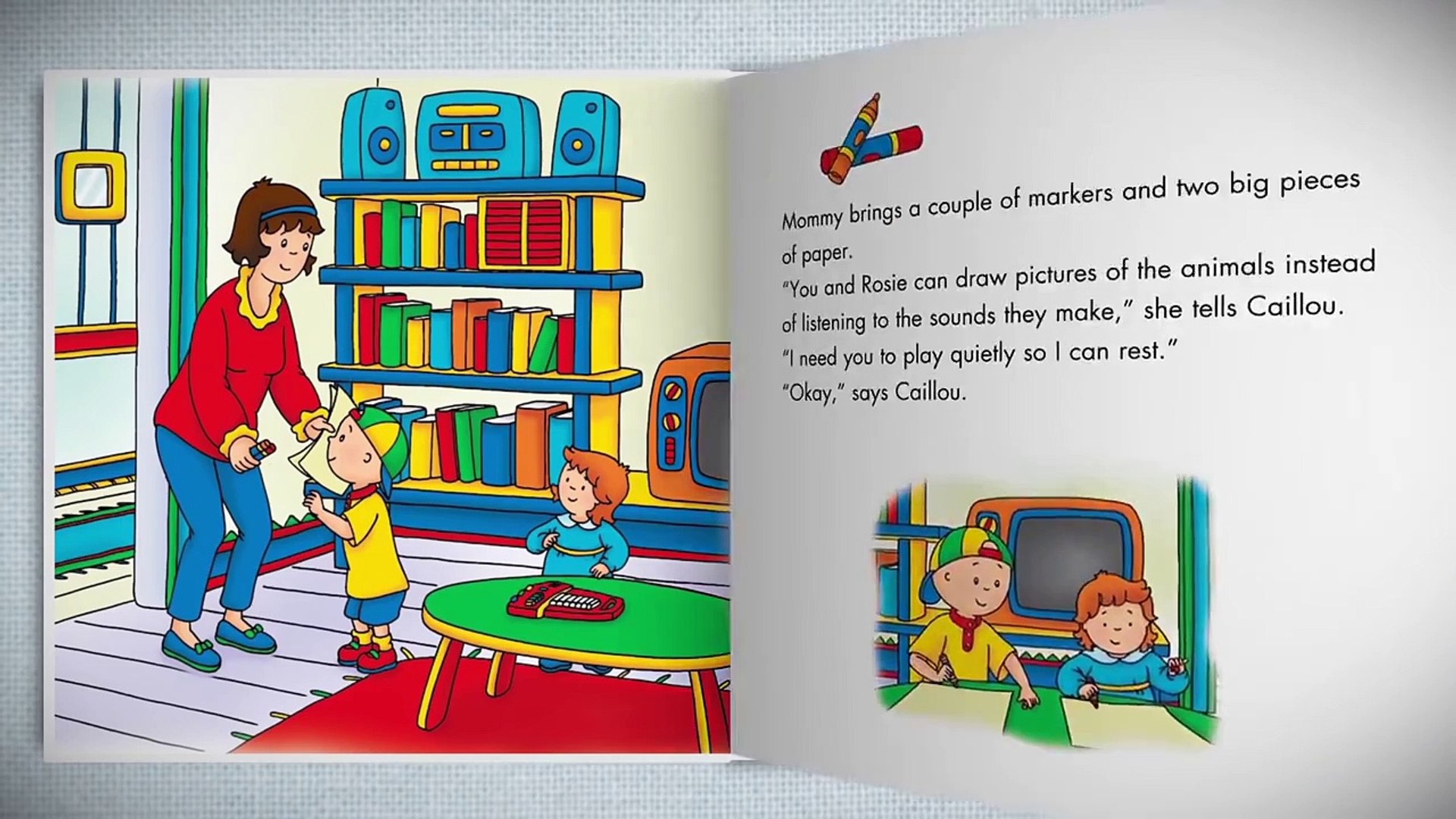 Caillou Rosie Crying