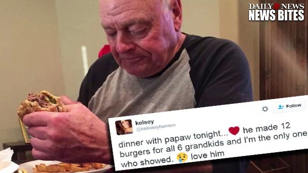 Sad 'Papaw' Photo Goes Viral After Grandkids Stand Him Up - video ...