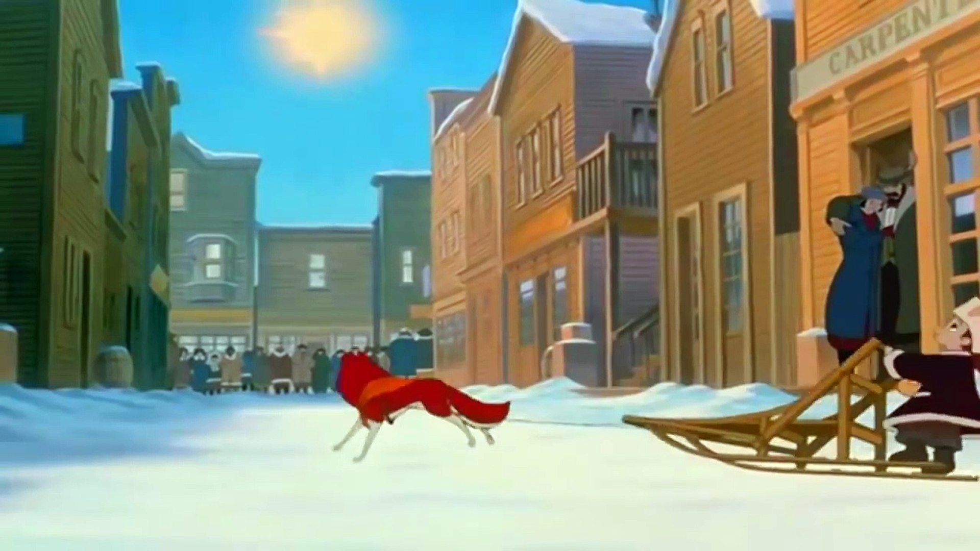 Real Balto Pulling Sled