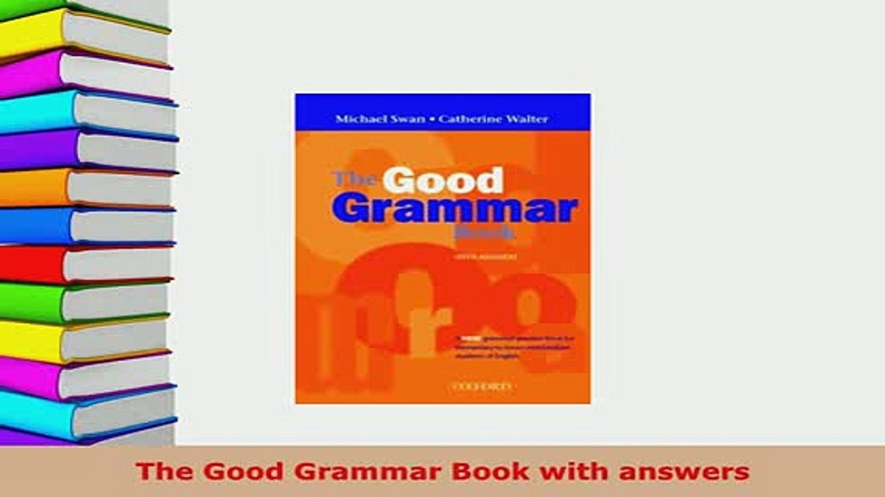 PDF The Good Grammar Book with answers Download Online - video Dailymotion