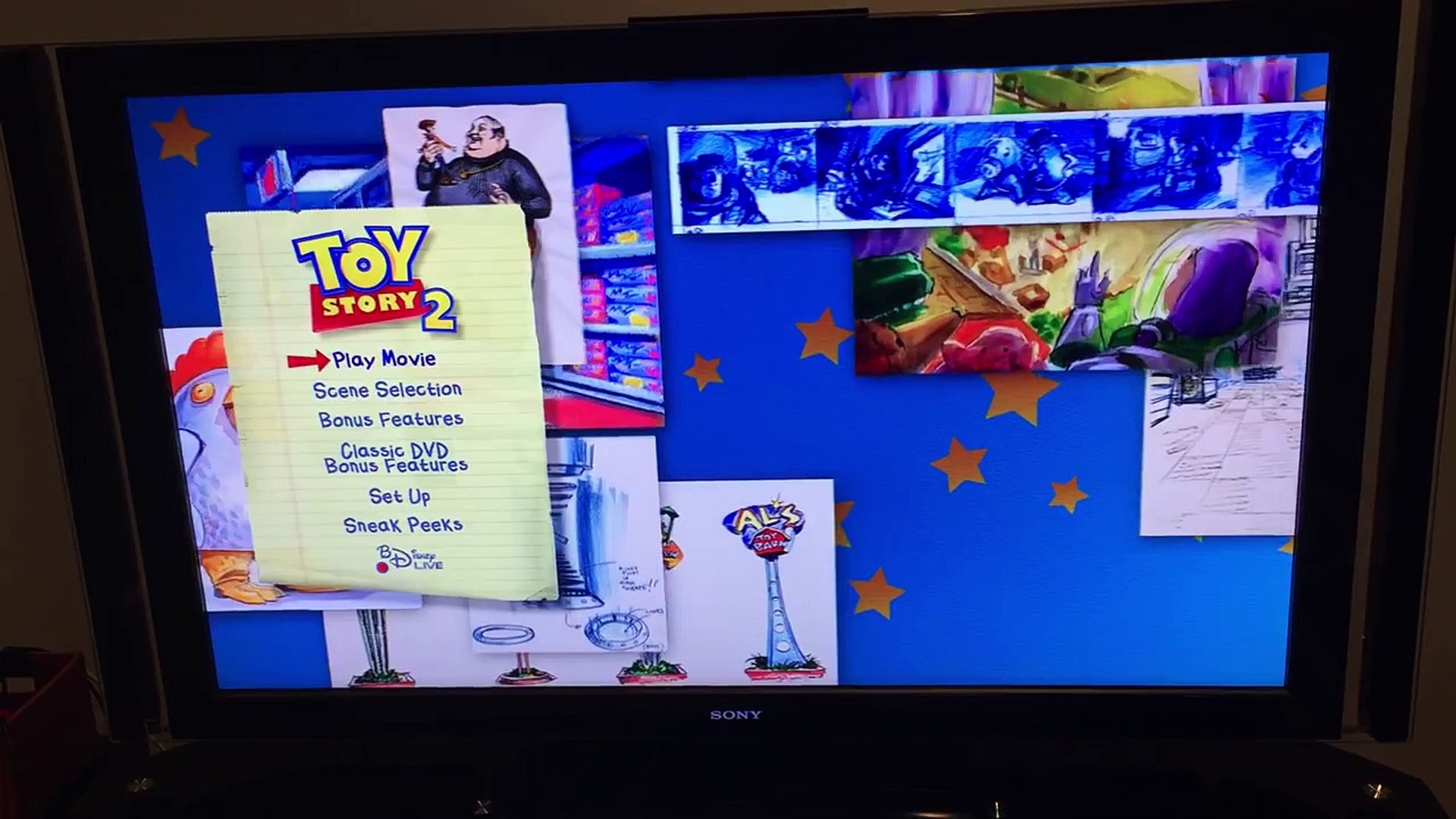 Toy Story 2 2 Disc Special Edition Dvd Menu Toy Story 2 Blu Ray Tom