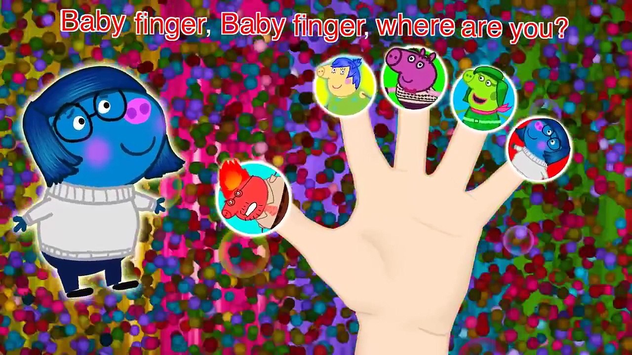 Peppa Pig Inside Out Finger Family / Nursery Rhymes and More Lyrics ...